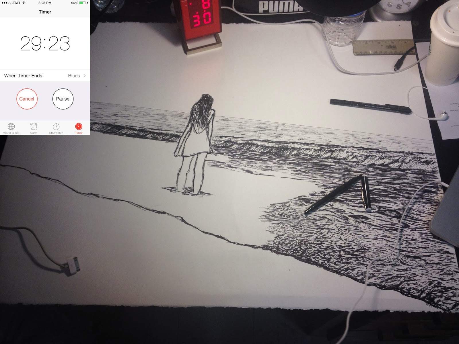 Surface: Kentaro Crockett: Bad composition, drawing break down.