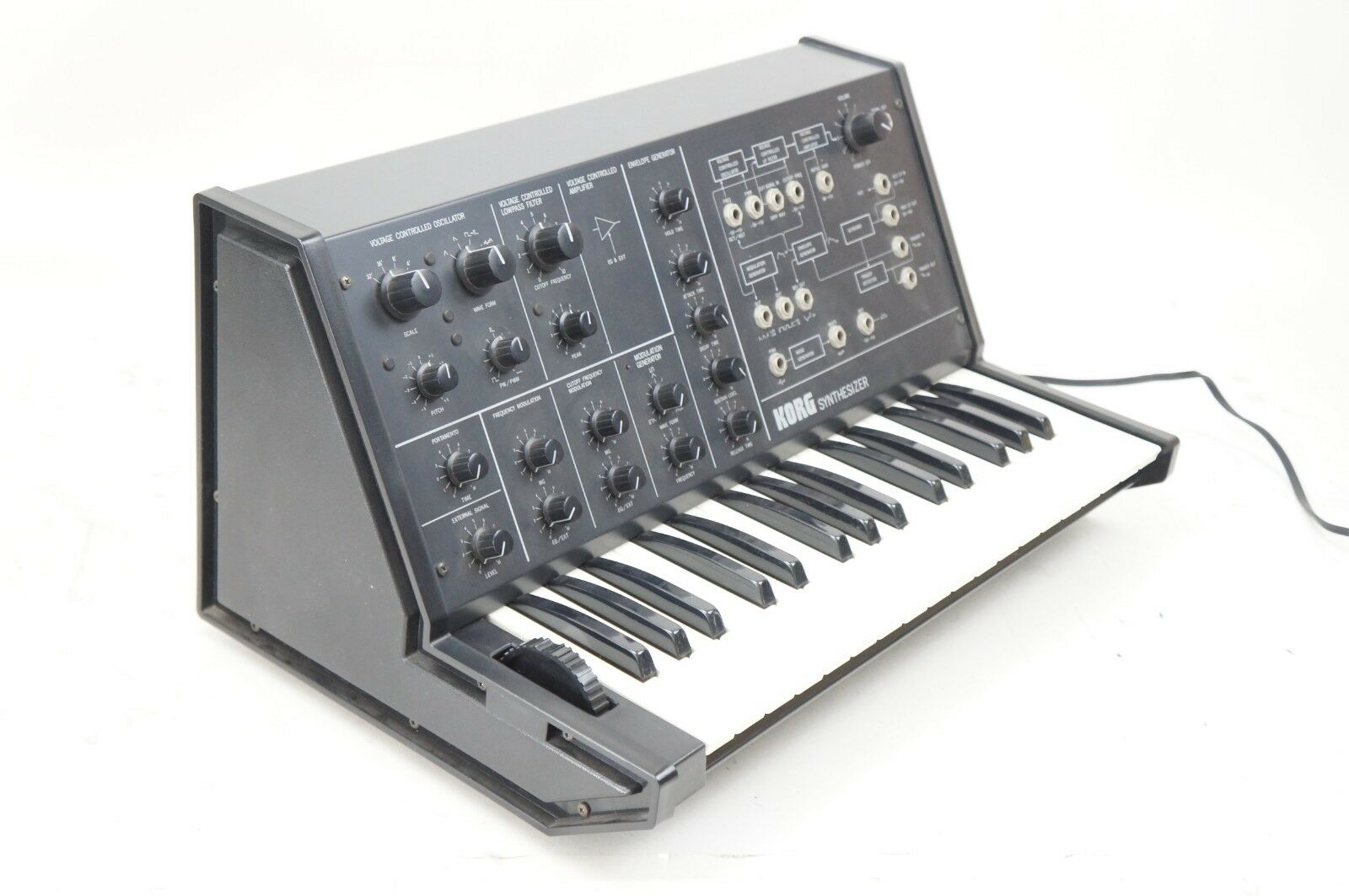 MATRIXSYNTH: KORG MS-10 Vintage Analog Semi-Modular Synthesizer SN 133110