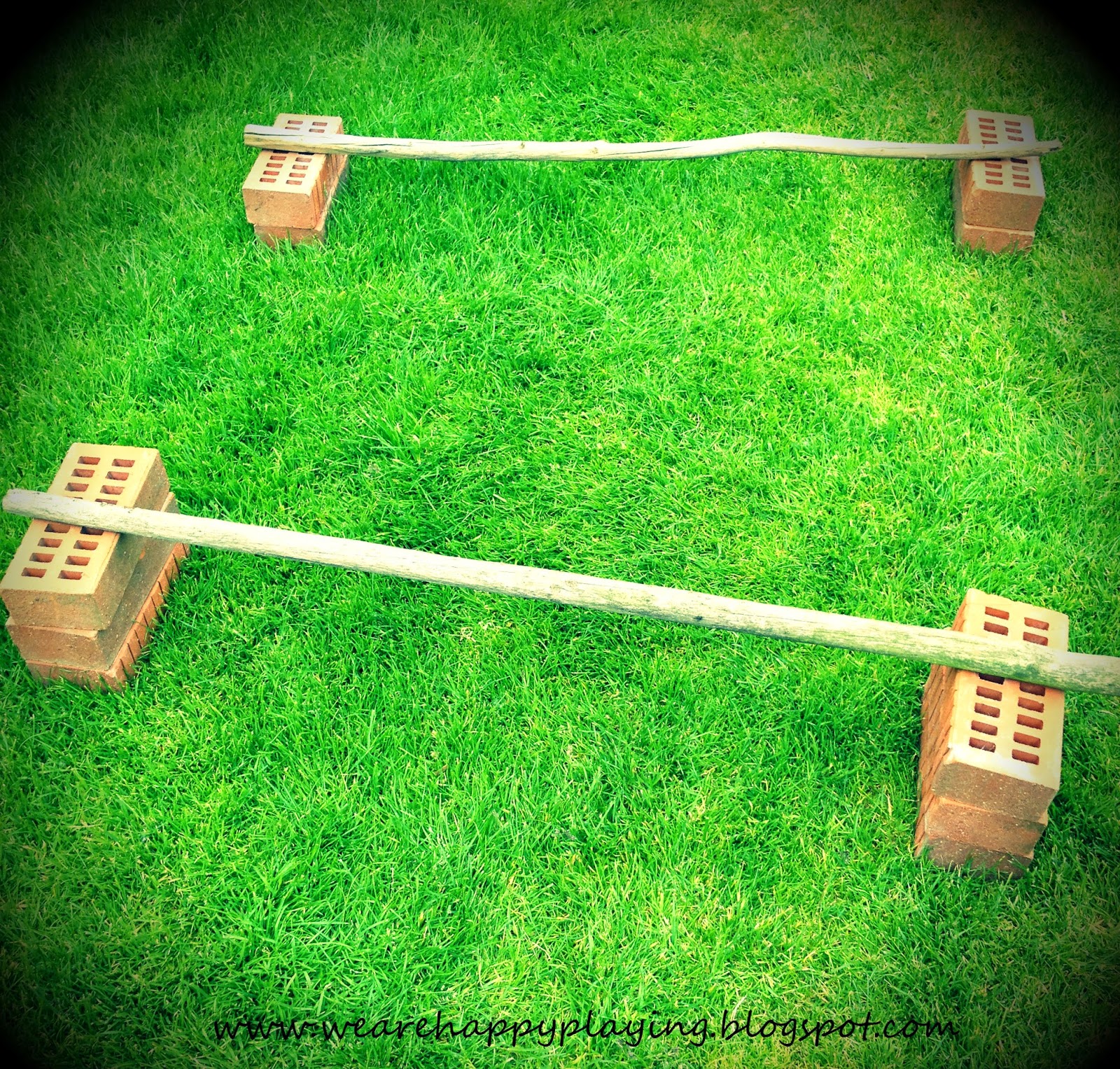 We are Happy Playing: DIY Backyard obstacle races without spending ...