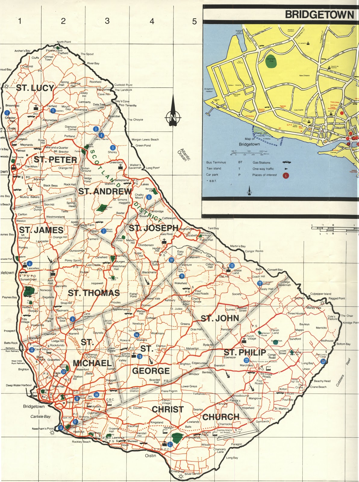 GIS Research and Map Collection: Maps of Barbados at Ball State ...
