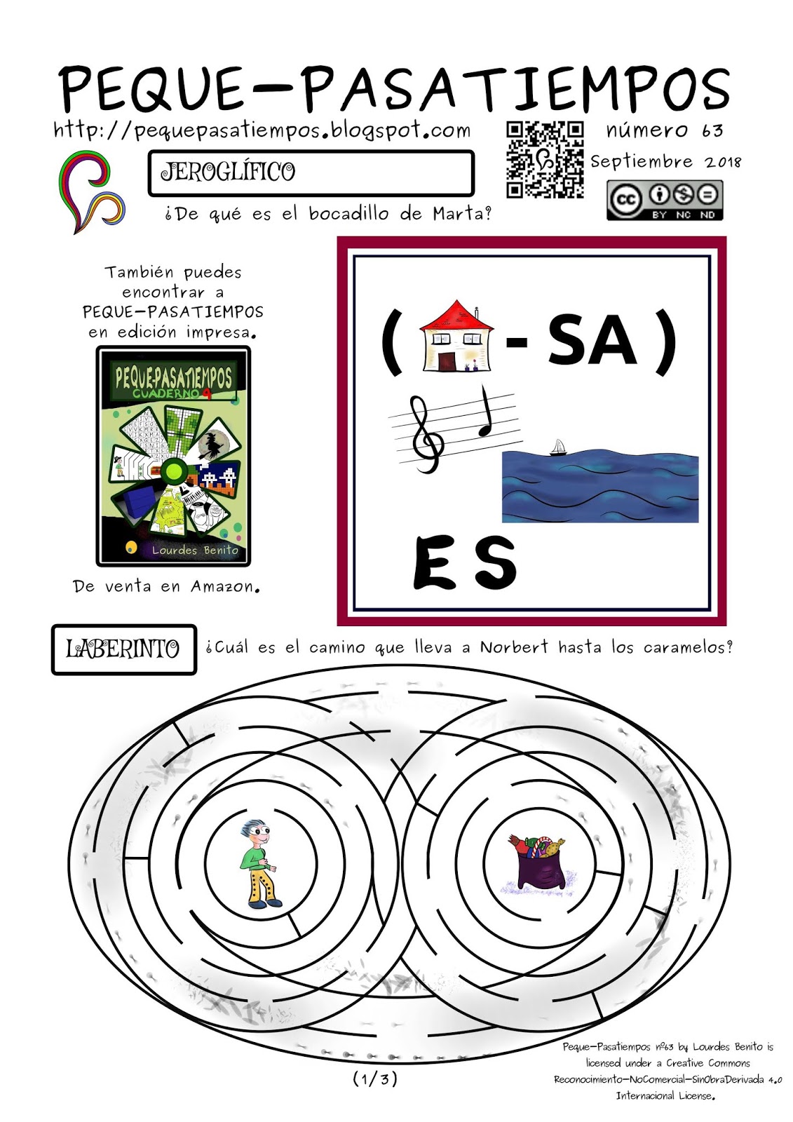 Peque-pasatiempos: PEQUE-PASATIEMPOS nº63