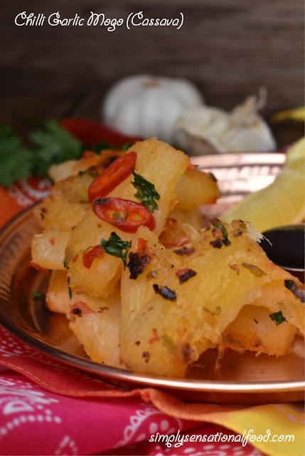 Chilli Garlic Mogo (Cassava) | simply.food