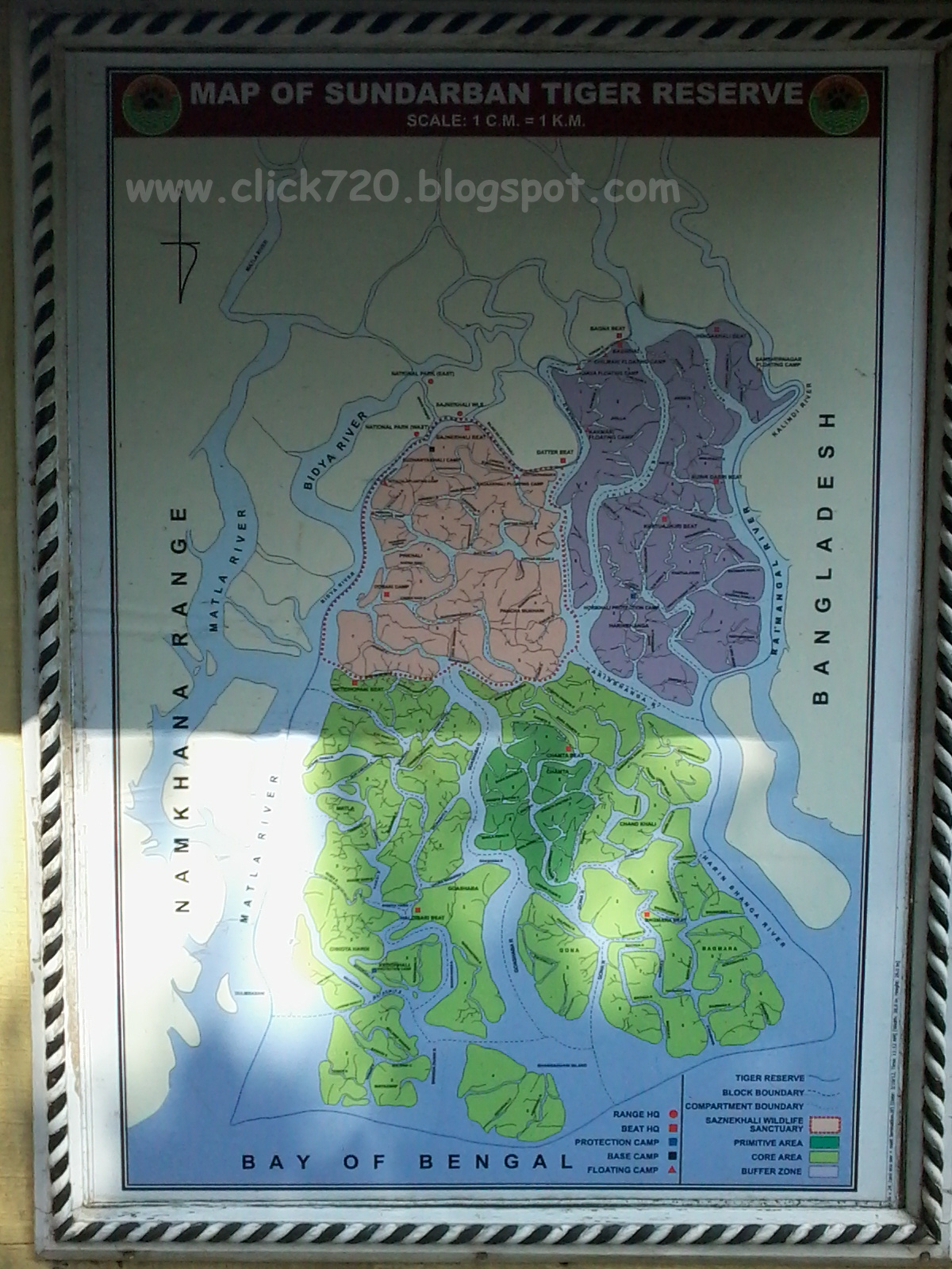 Map Of Sundarban Tiger Reserve
