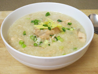 The Cooking Bunny: Salmon Rice Porridge (Salmon Congee)