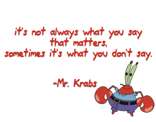 The Little Things That I Love: Quotes from Spongebob Squarepants