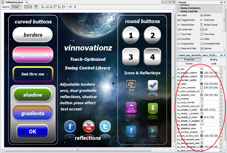 Rivers: SwingZx : Java Swing Component Library for Touch-Applications