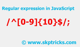 Regular expression validation in JavaScript | SKPTRICKS