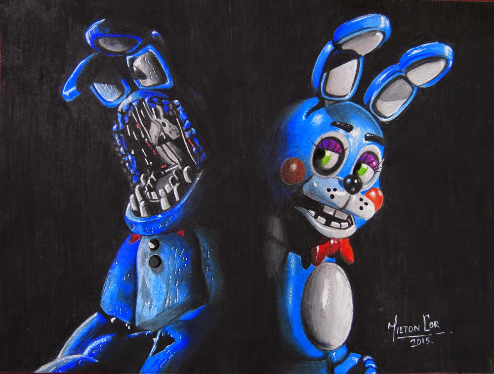 Art, Painting, Drawing, Tips and Tutorials: Drawing Toy Bonnie and Old ...