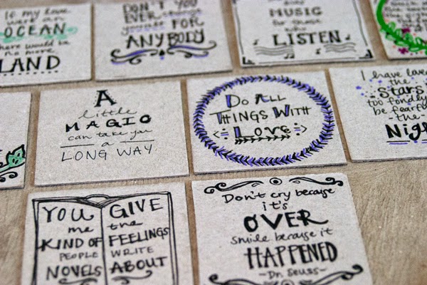 Flower Child: Cardboard Quotes