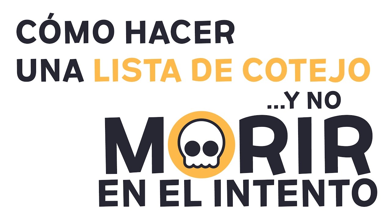 Cómo hacer una lista de cotejo... ¡y no morir en el intento! ~ Aprendo ...