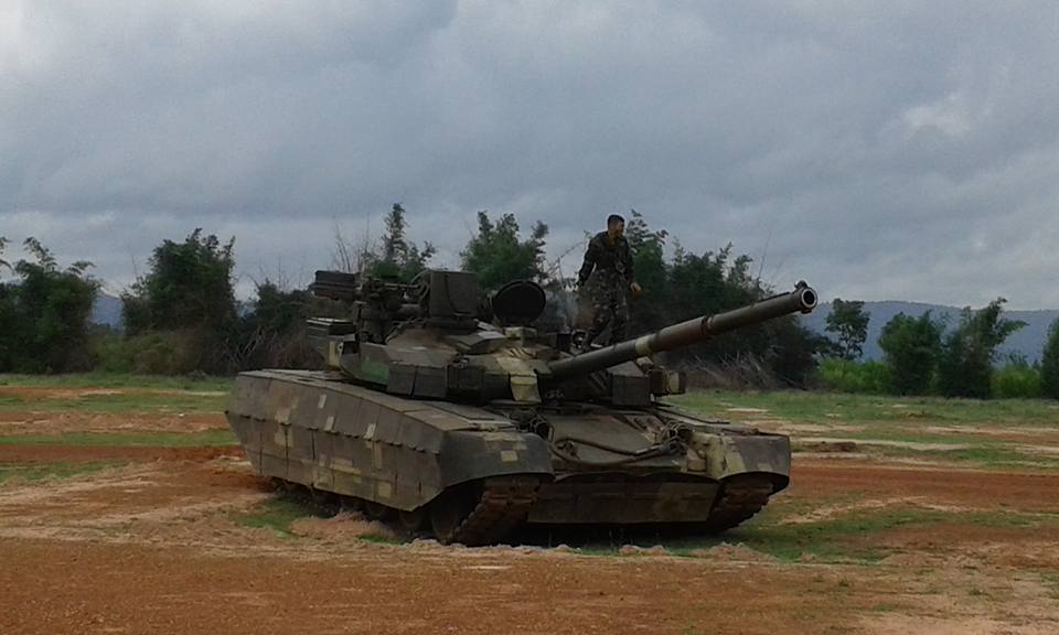 SNAFU!: Thai Oplot Main Battle Tanks and BTRs on exercise.