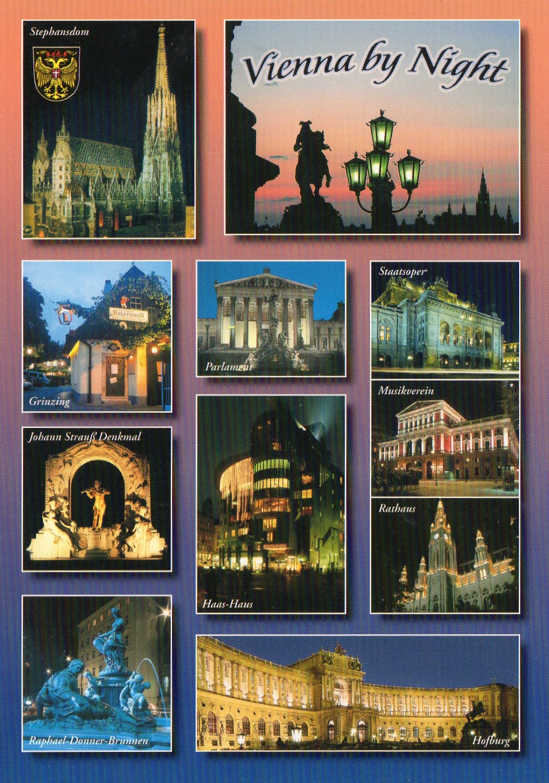 UNESCO postcards collection by dannyozzy: Historic Centre of Vienna