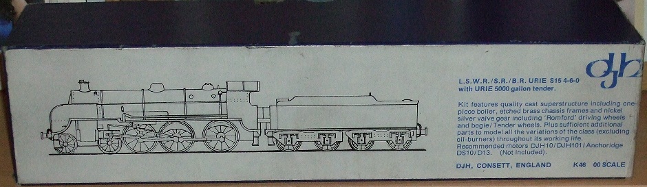 DAISY SAYS MOOO!: OO GAUGE DJH KIT CLASS S15 [4-6-0] WITH URIE TENDER