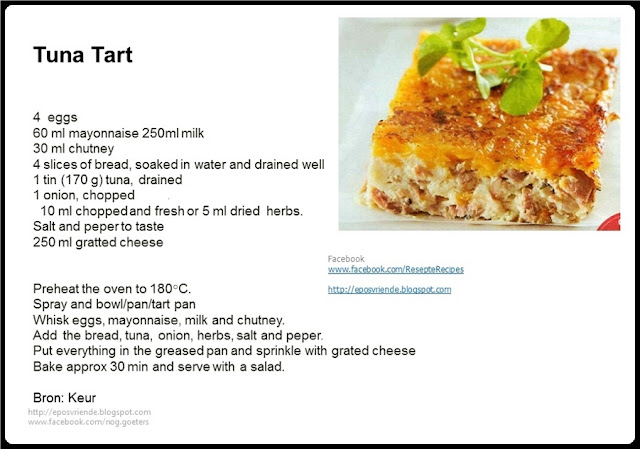 Lekker Resepte : Tuna Resepte