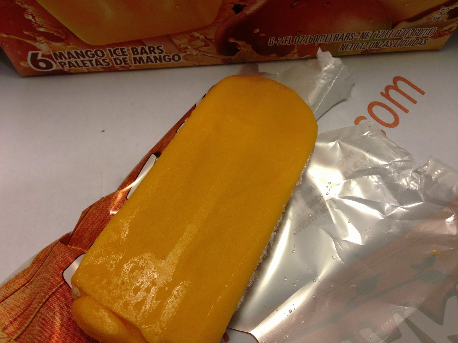 Crazy Food Dude: Review: Fruttare Mango Ice Bars
