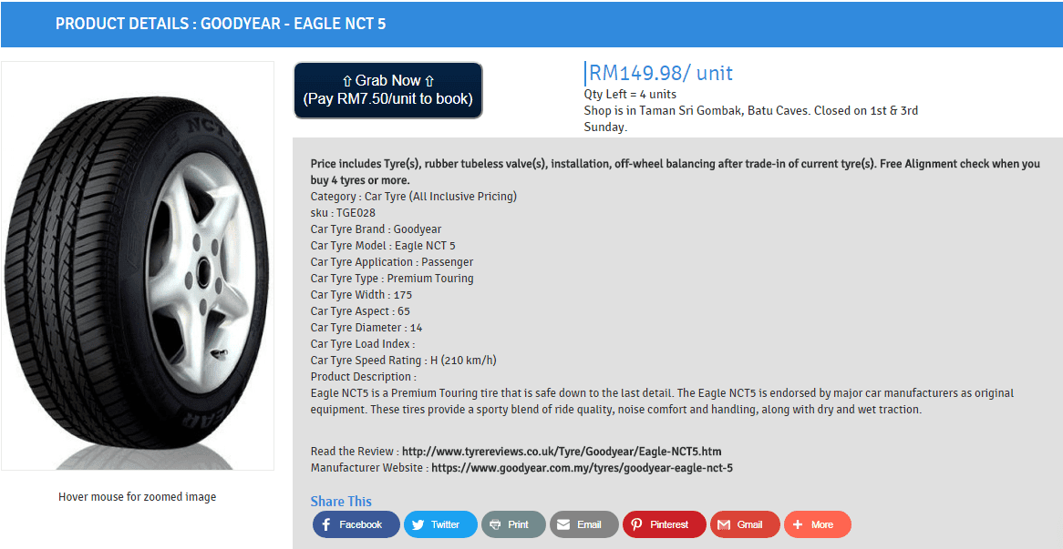 Jom Beli Tayar di Mytayar.com