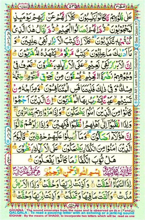 Gateway to Quran: Colour Coded Quran - Para 30