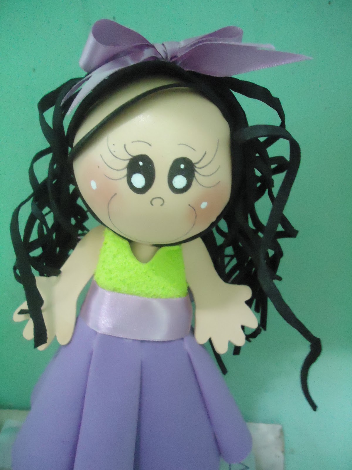 Atelier Criando arte com Andréia: bonecas confeccionada em eva