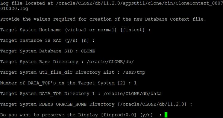 EBS R12.2 Cloning Step by step