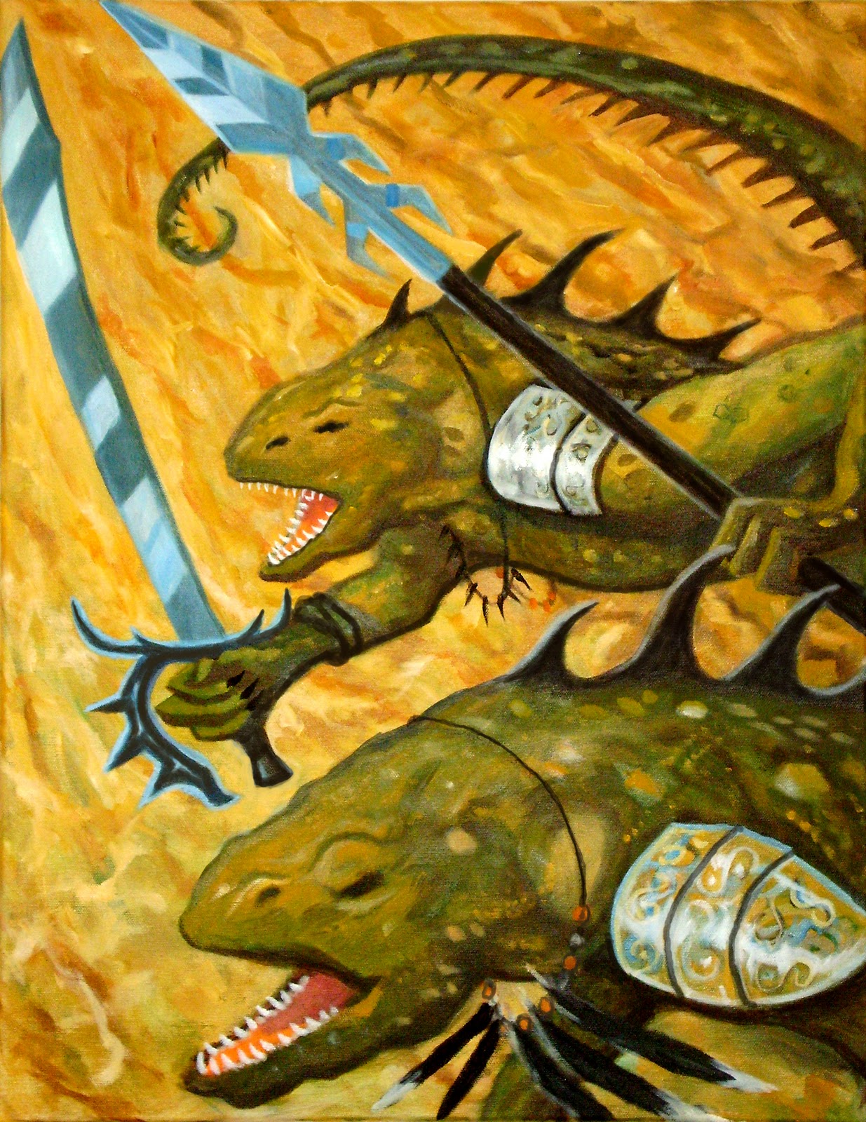 Brian McElligott's Art Blog: Lizardmen