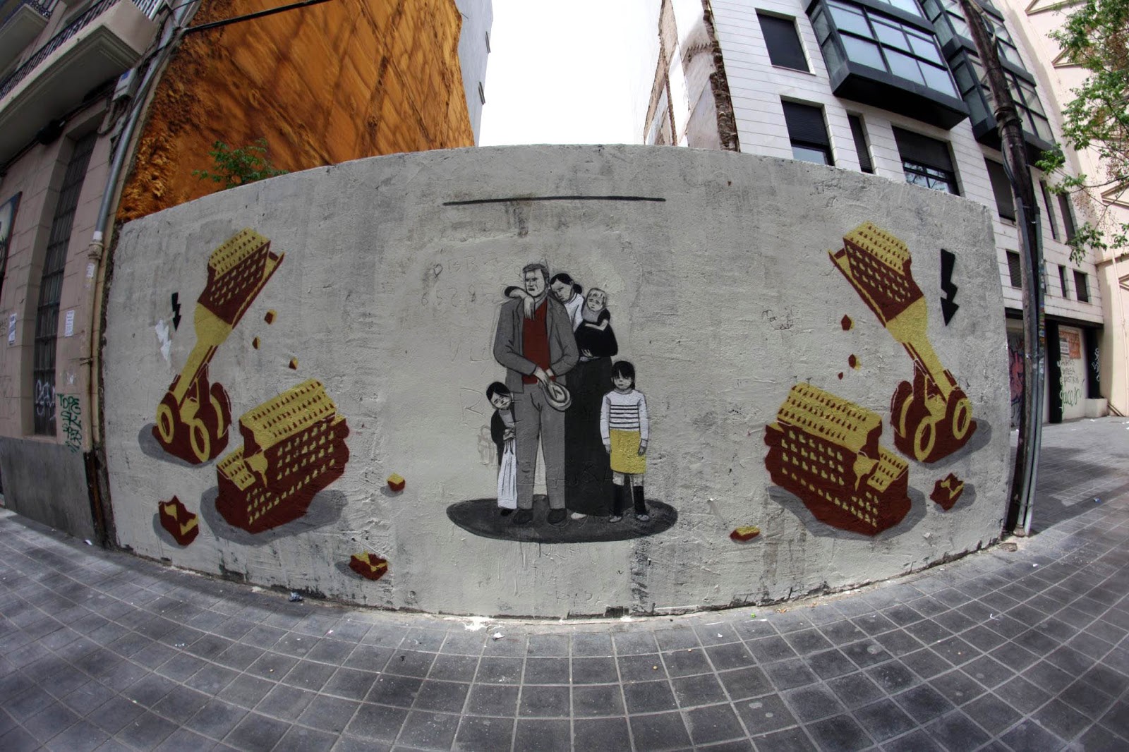 StreetArtNews ES: Escif x M-City Nuevo mural en Valencia, España