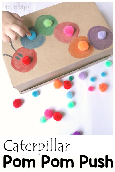 Caterpillar Color Sort for Toddlers | School Time Snippets
