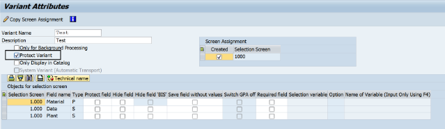 SAP ABAP Central: Selection Screen Variants - Part I
