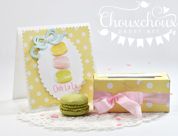Lori Hairston: Macaroon Card and Treat Box Printable