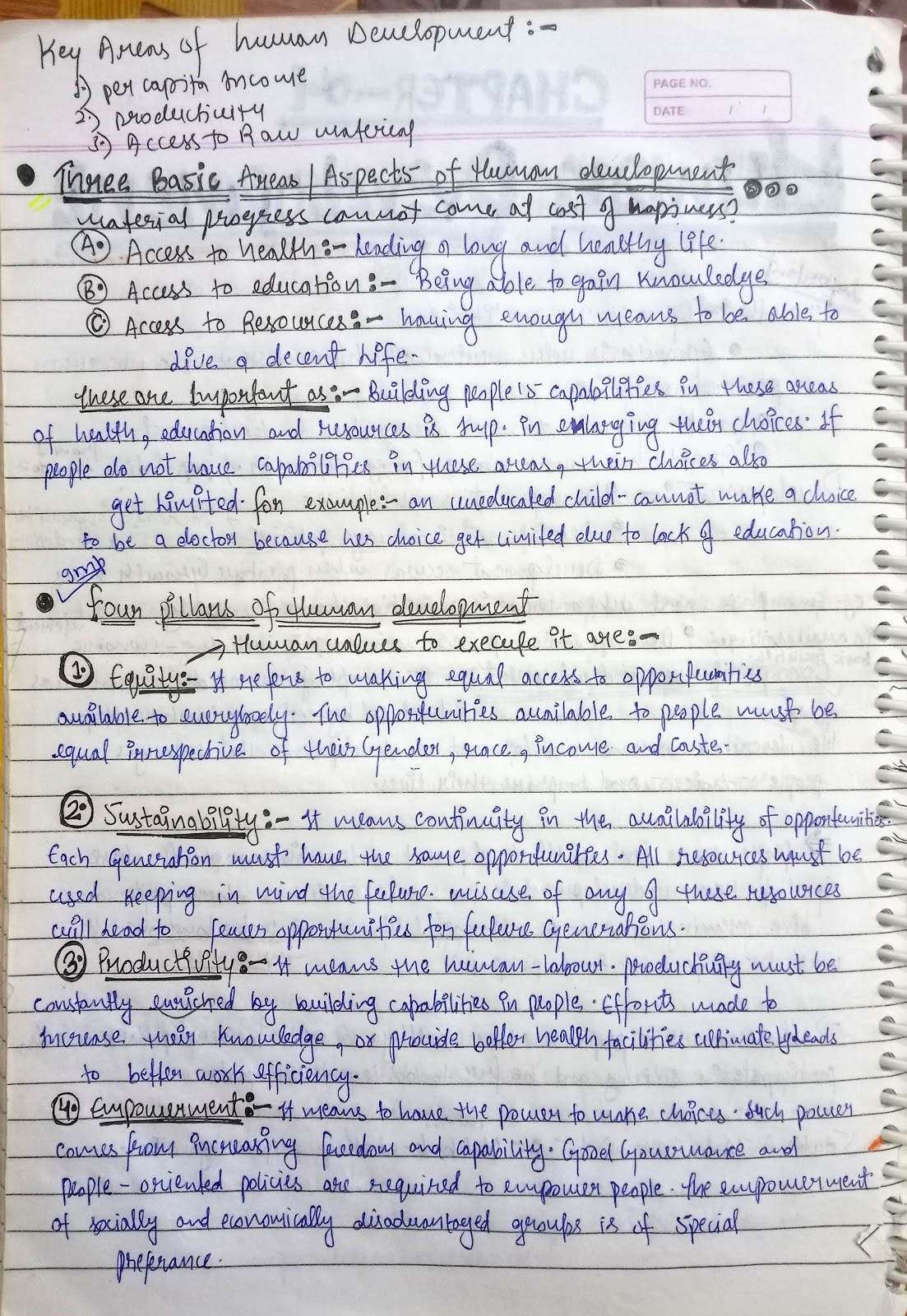 Human Development-geography-class 12th