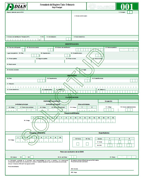 MI PROYECTO DE VIDA: FORMULARIO DE RUT