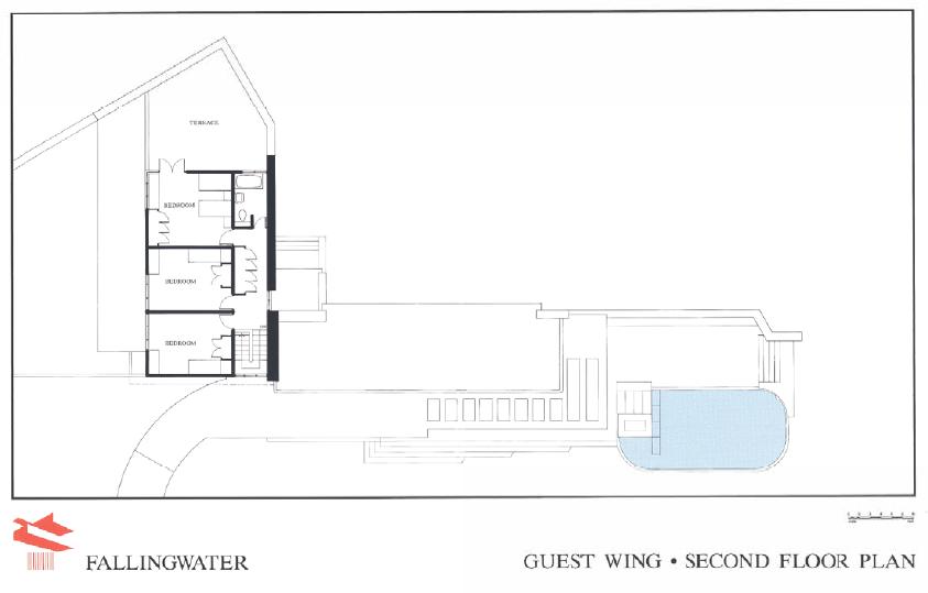 Fallingwater Floor Plan With Dimensions