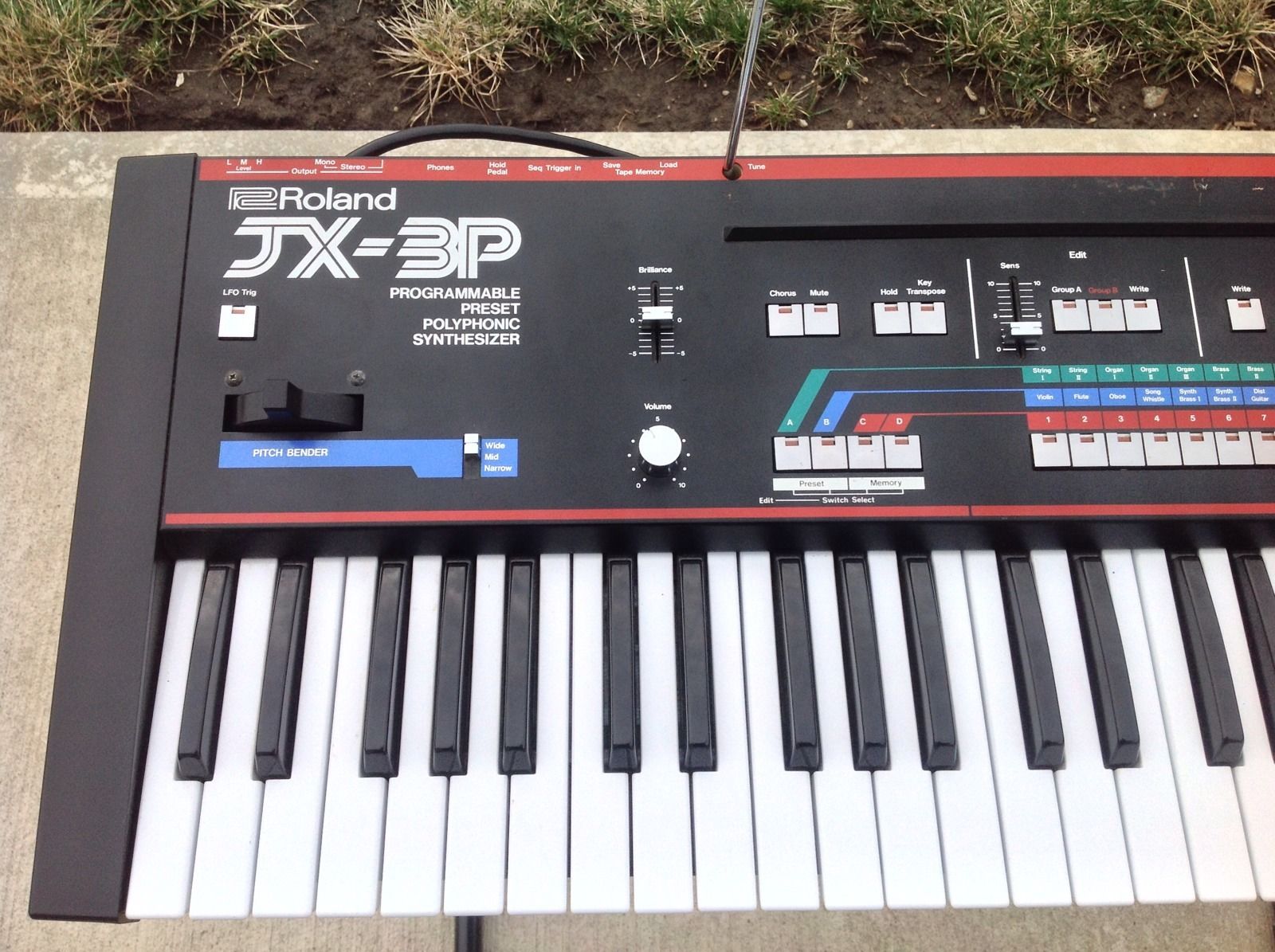 MATRIXSYNTH: Roland JX-3P Programmable Polyphonic Synthesizer SN 373300