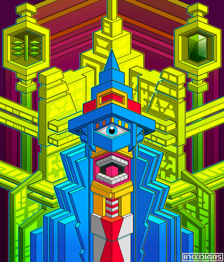 DMT-Inspired Artwork by INCEDIGRIS