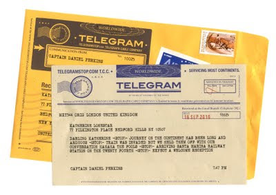 postmarked with love.: telegram.