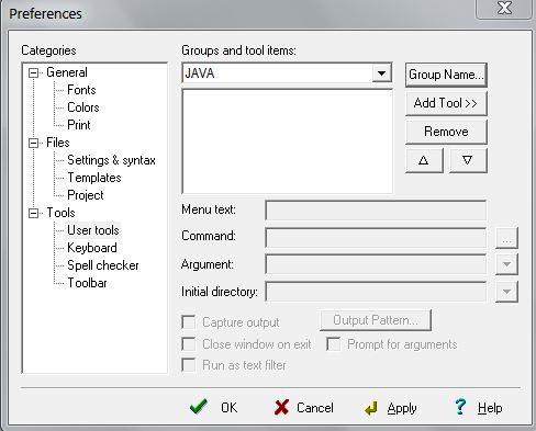 How To Install ?: How to configure Editplus to create, compile, run Java program