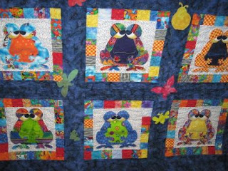 Cathy Tomm Quilts: Frog Quilt