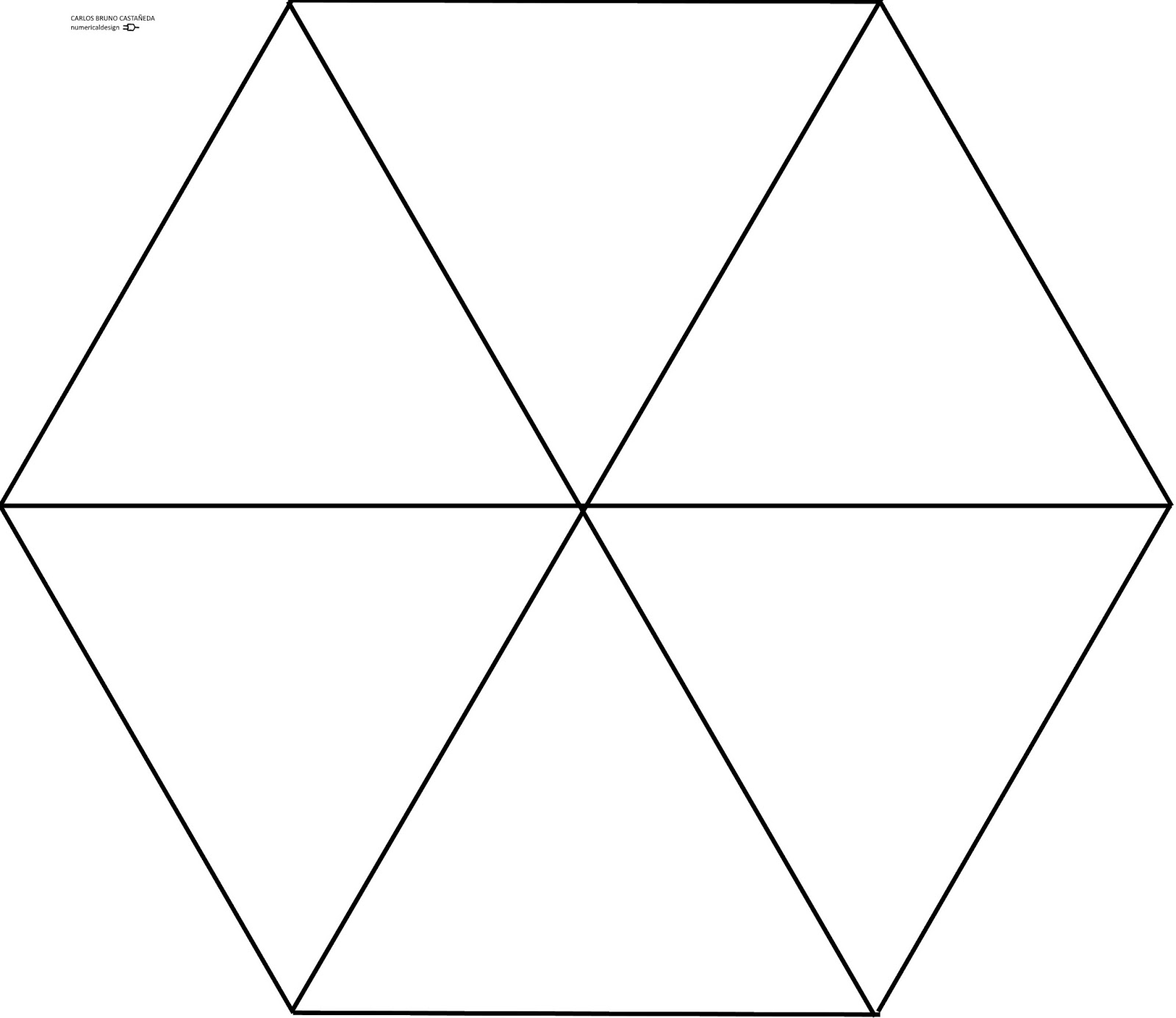 Diseños Numéricos: EXÁGONOS 00