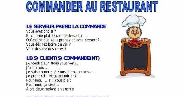 Français1Bto: Commander au restaurant