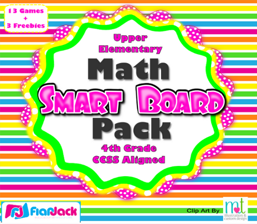 Fourth Grade Math Smart Board Games & Freebies (CCSS Aligned!) - FlapJack