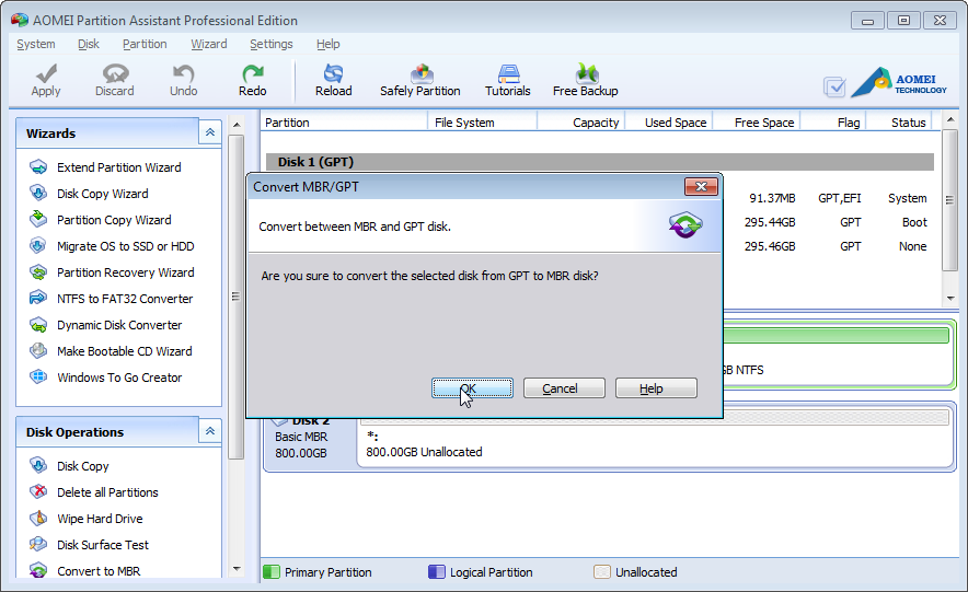 How to Solve "The Selected Disk is of the GPT Partition Style"