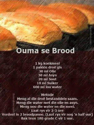 LEKKER RESEPTE VIR DIE JONGERGESLAG: OUMA SE BROOD