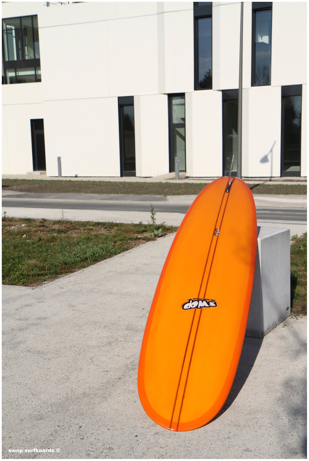 swop surfboards: ORANGE VINTAGE LONGBOARD