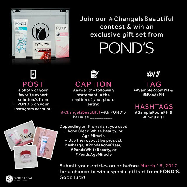 The new face of Pond's + Win an exclusive Pond's Gift Set from Sample Room!