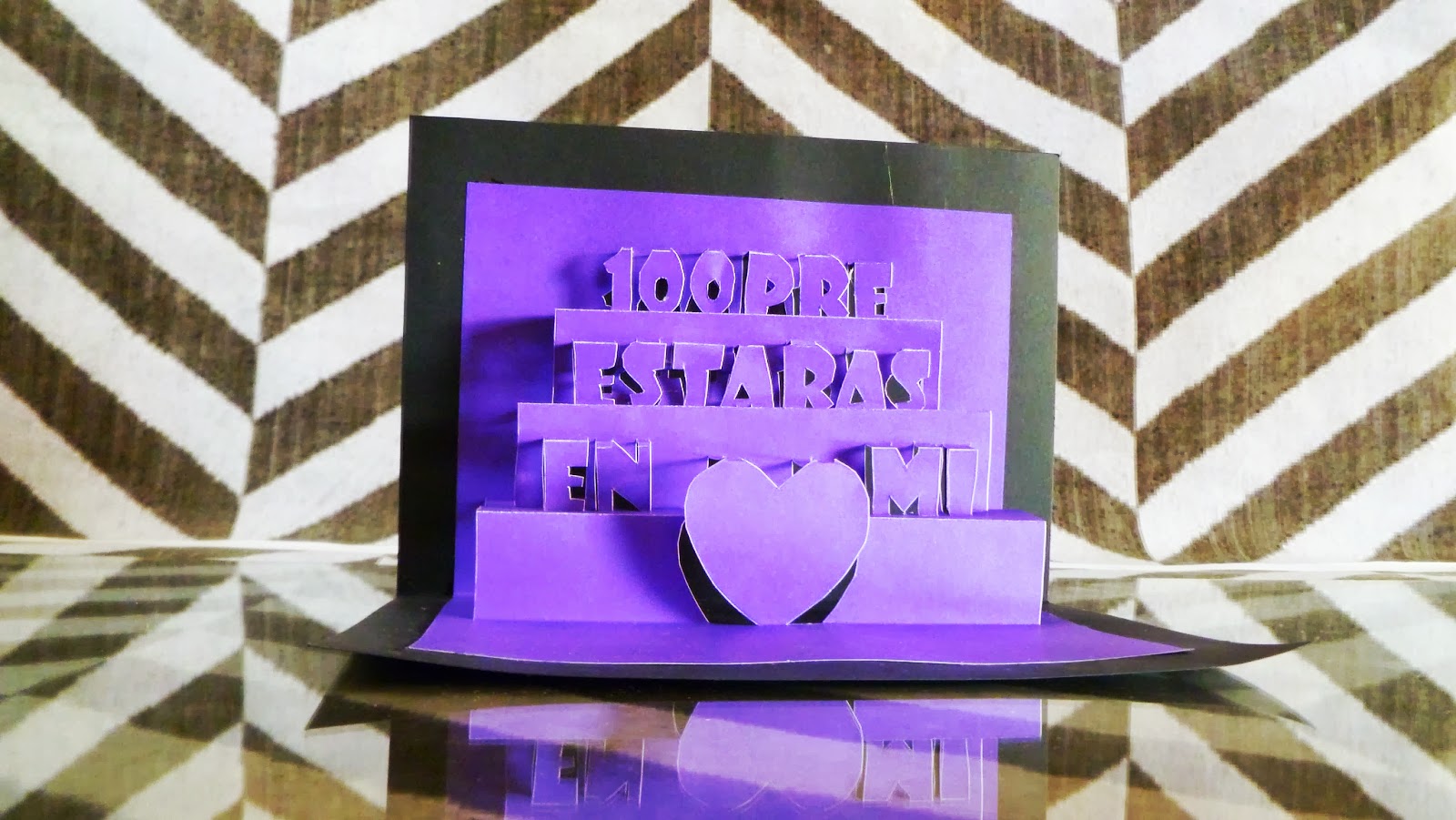 tarjeta Pop Up / 100pre estarás en mi corazón – Jeguridos