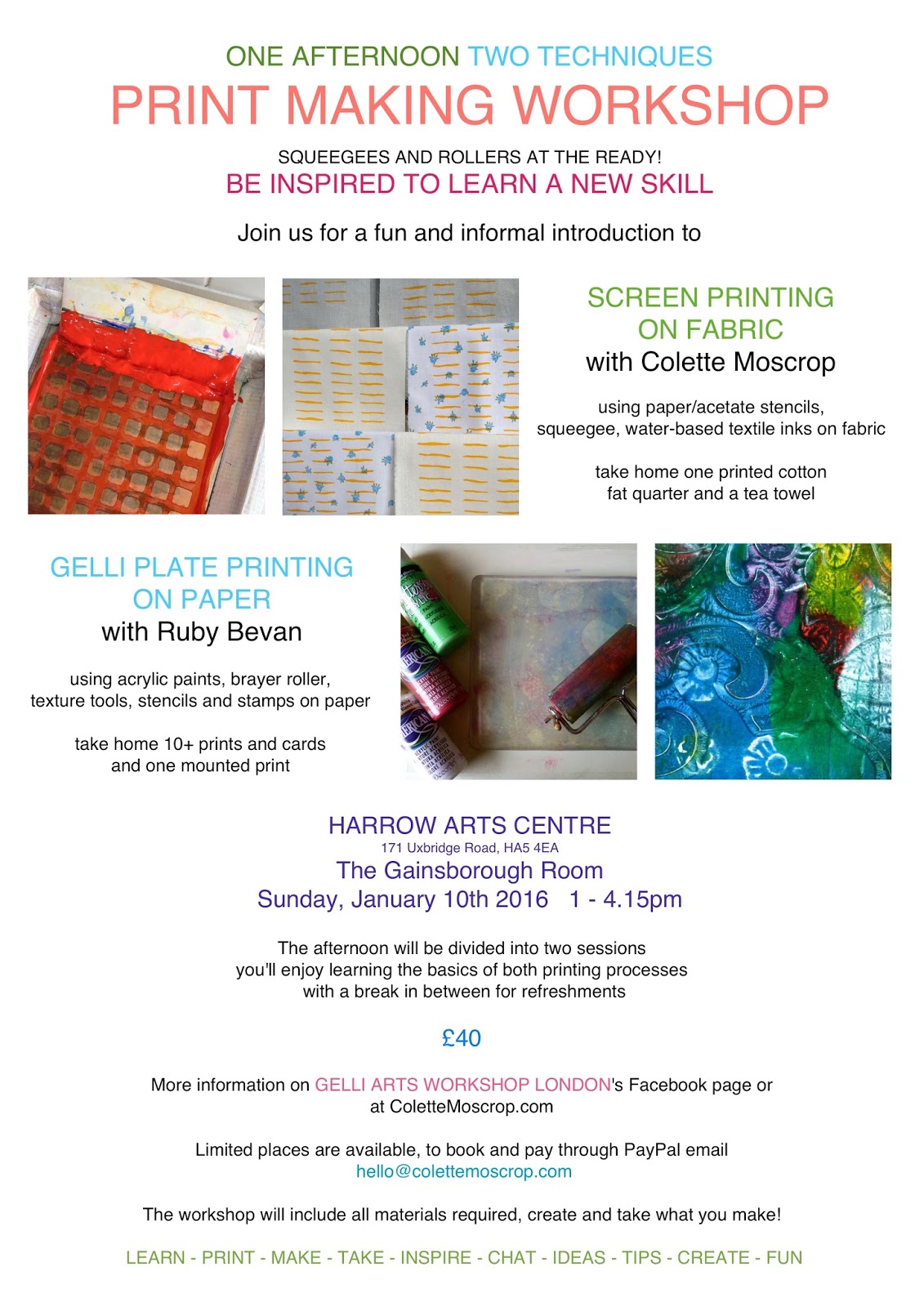Colette Moscrop: New Year - New Print Workshop!