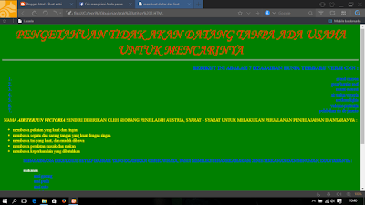 html: Contoh latihan Praktek HTML