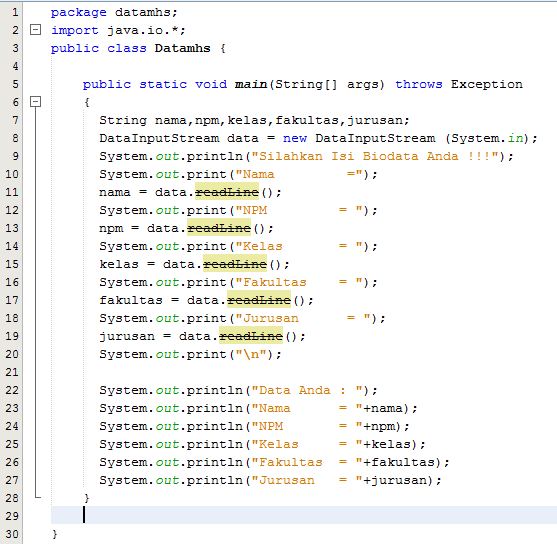 Welcome To My Blog Input Data Mahasiswa Java