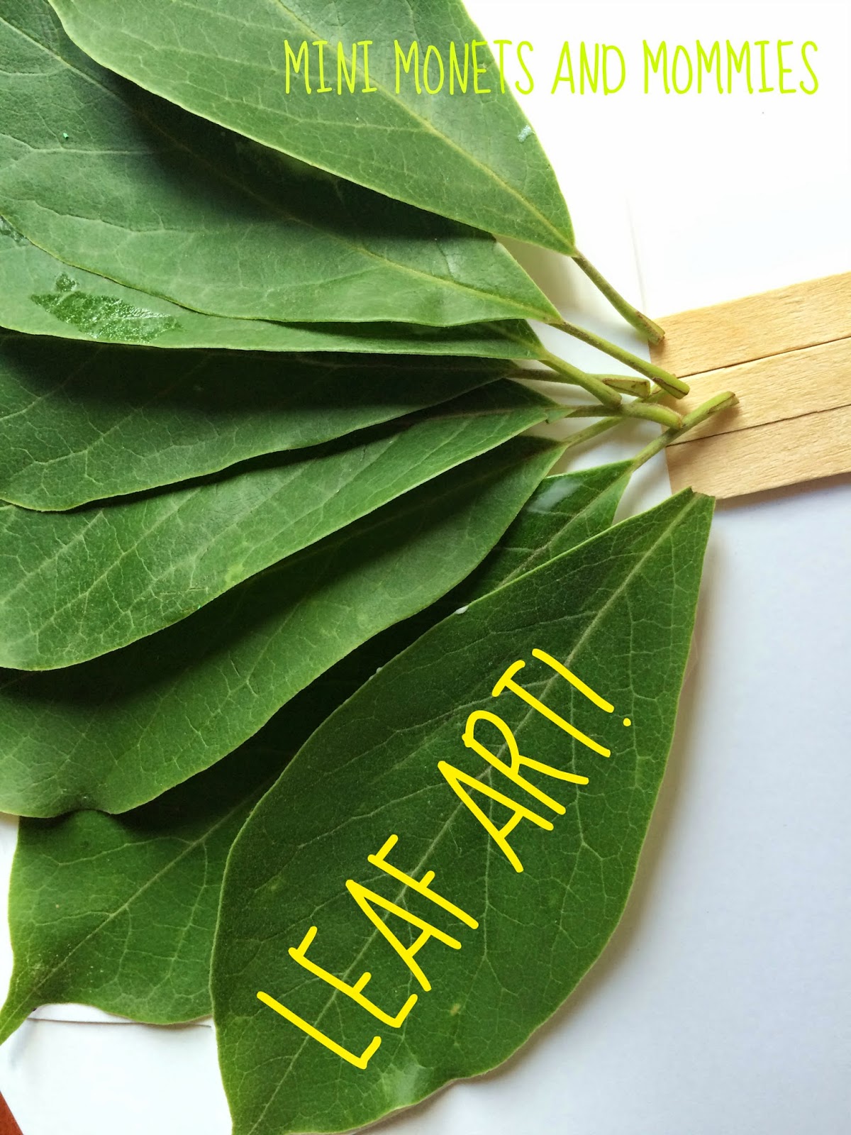 Mini Monets and Mommies: Kids' Nature Art: Make a Leaf Fan