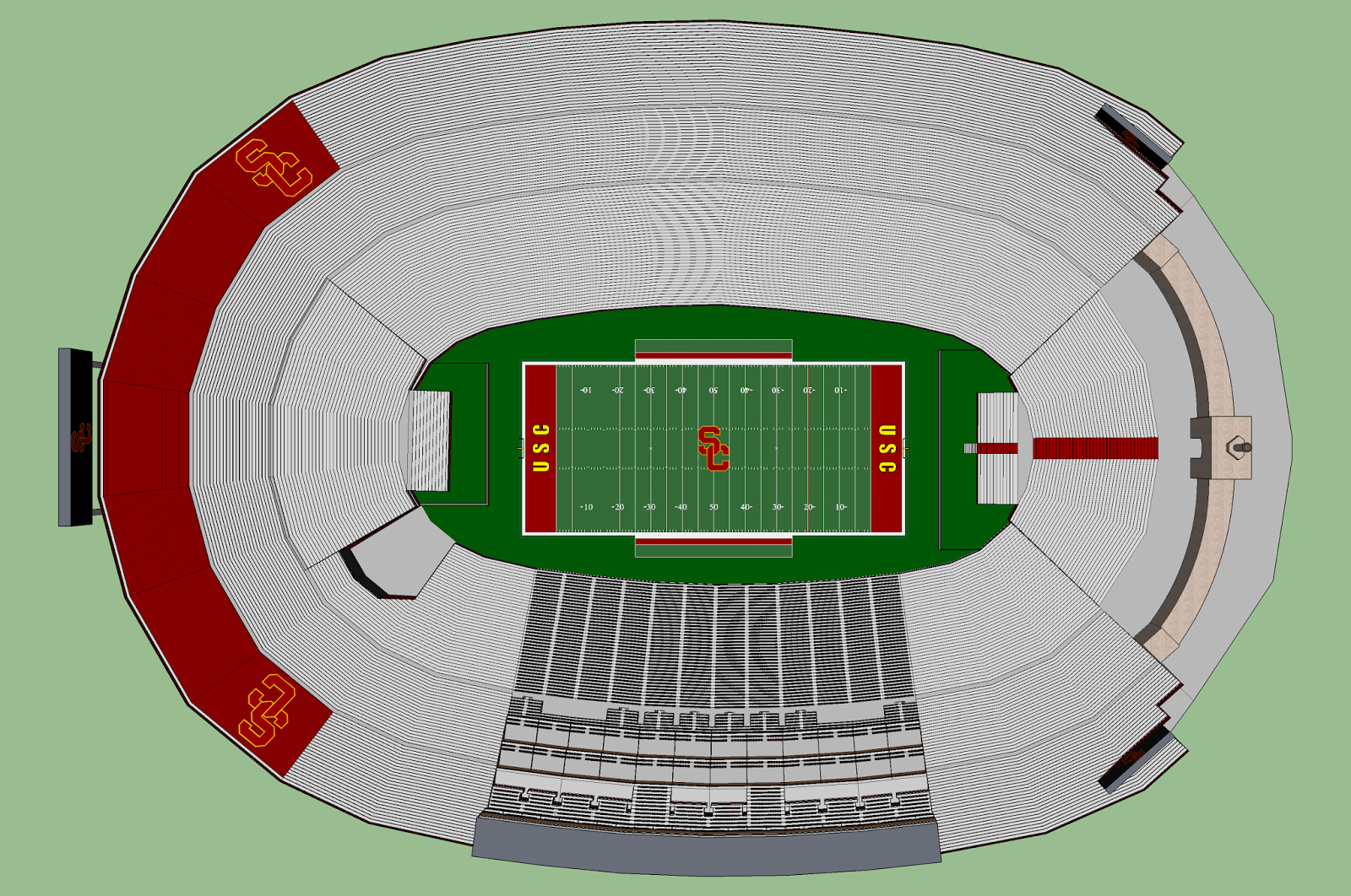 3D Renderings of Coliseum Alternative Renovation