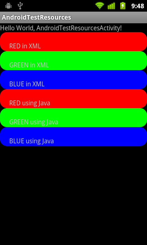 Android Coding: Using shape to define round drawable